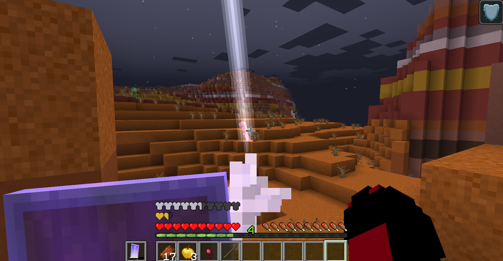 Thunder shield Minecraft Data Pack