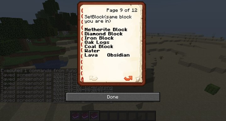 The Command Book Minecraft Data Pack