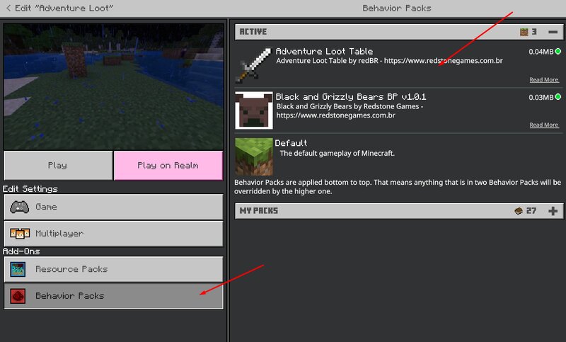 Adventure Loot Table [Java] and [Bedrock] Minecraft Data Pack