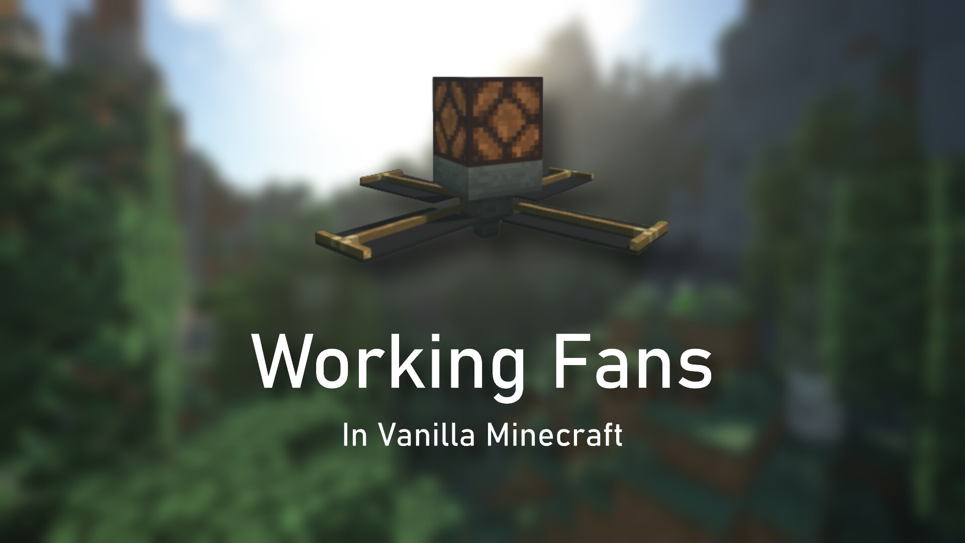 Working Ventilators/Fans (compatible with Redstone) Minecraft Data Pack