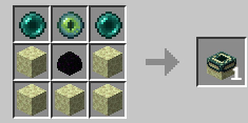 Craftable End Frame Minecraft Data Pack