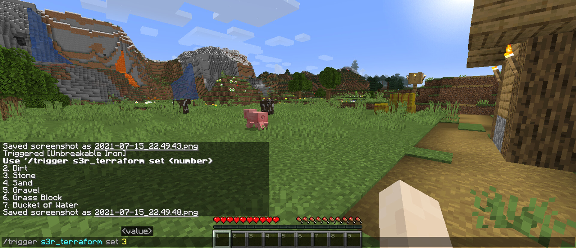 Seregaer's Terraformer Supplies Minecraft Data Pack