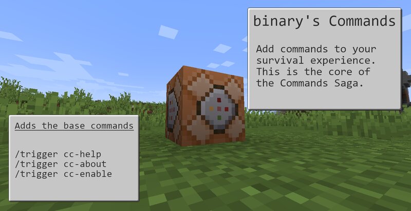 binary's Commands Core Minecraft Data Pack