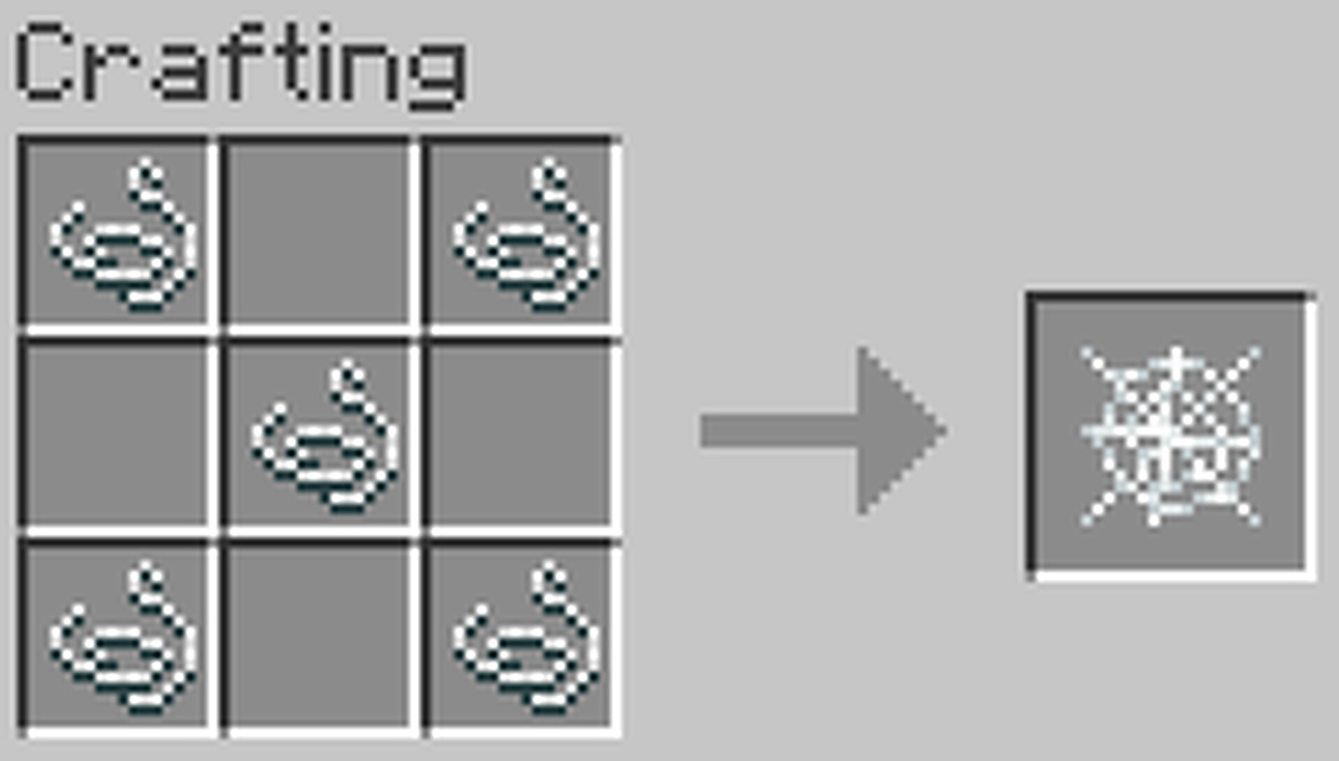 Craftable Cobwebs Minecraft Data Pack