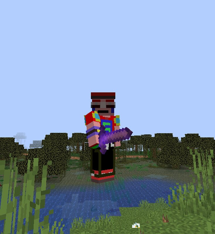 minecraft but you can craft speed armor, health armor, and noob sword ...