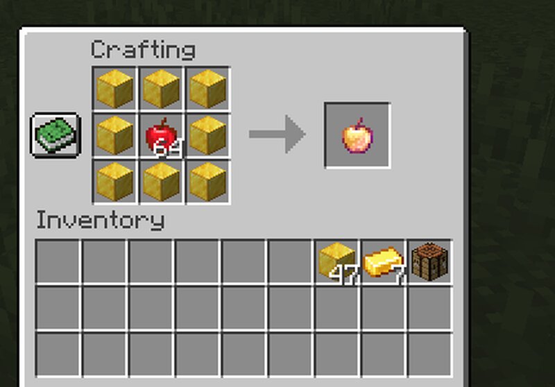Craftable Notch Apples Minecraft Data Pack