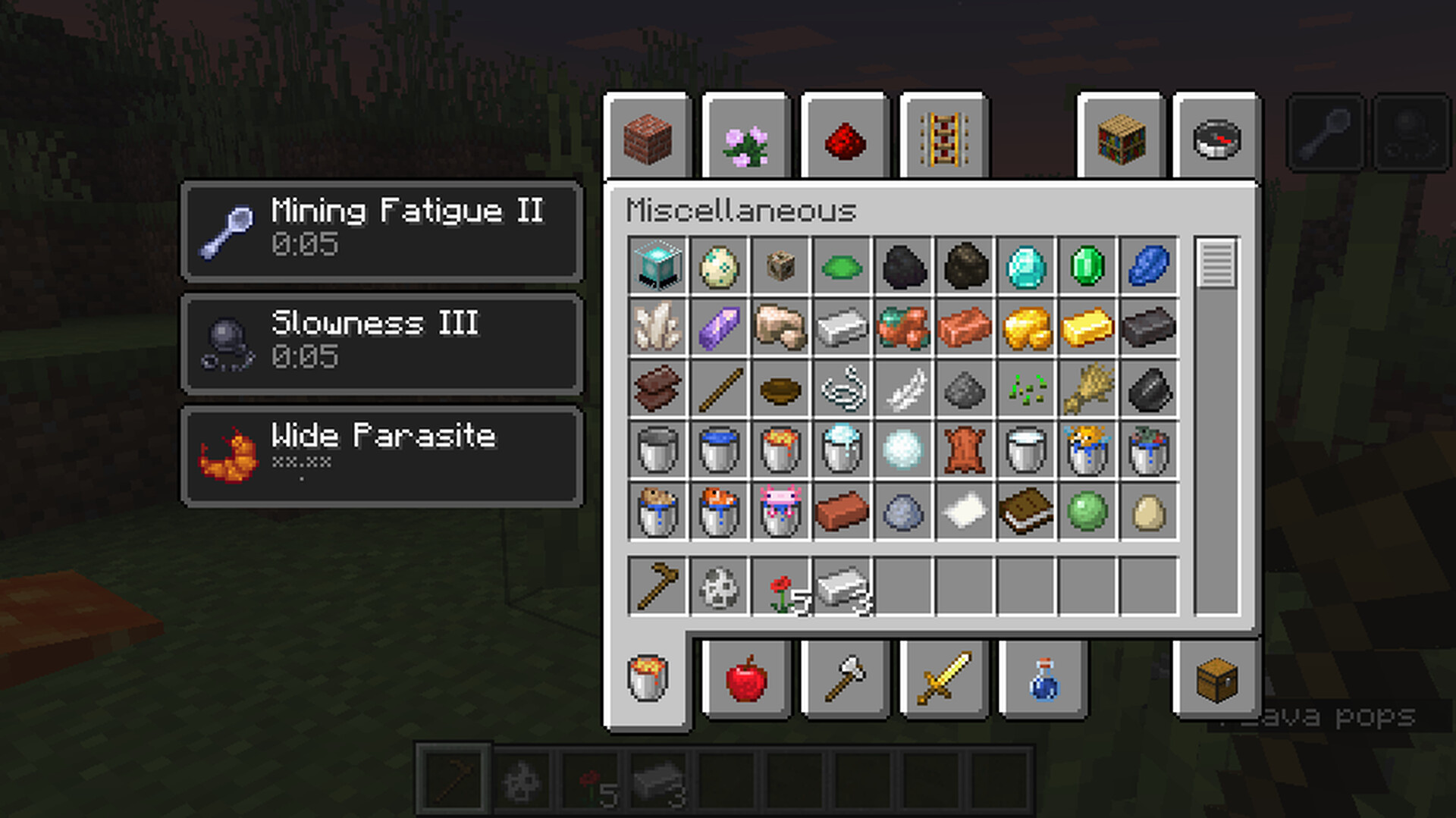 Parasite Attack! Minecraft Data Pack
