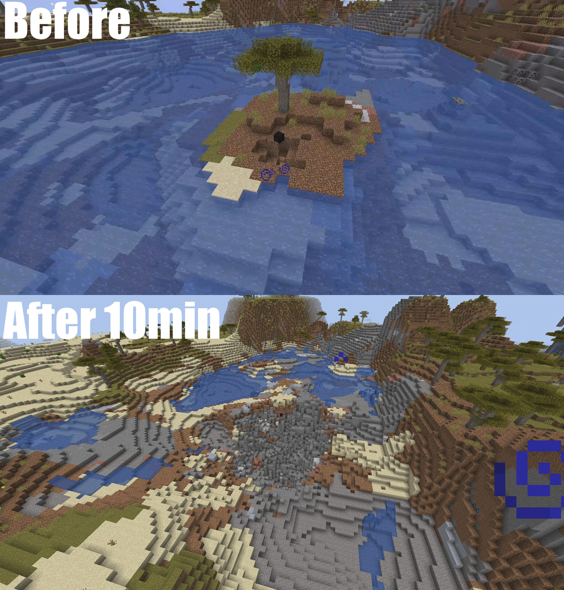 Black Holes in Mincraft Minecraft Data Pack