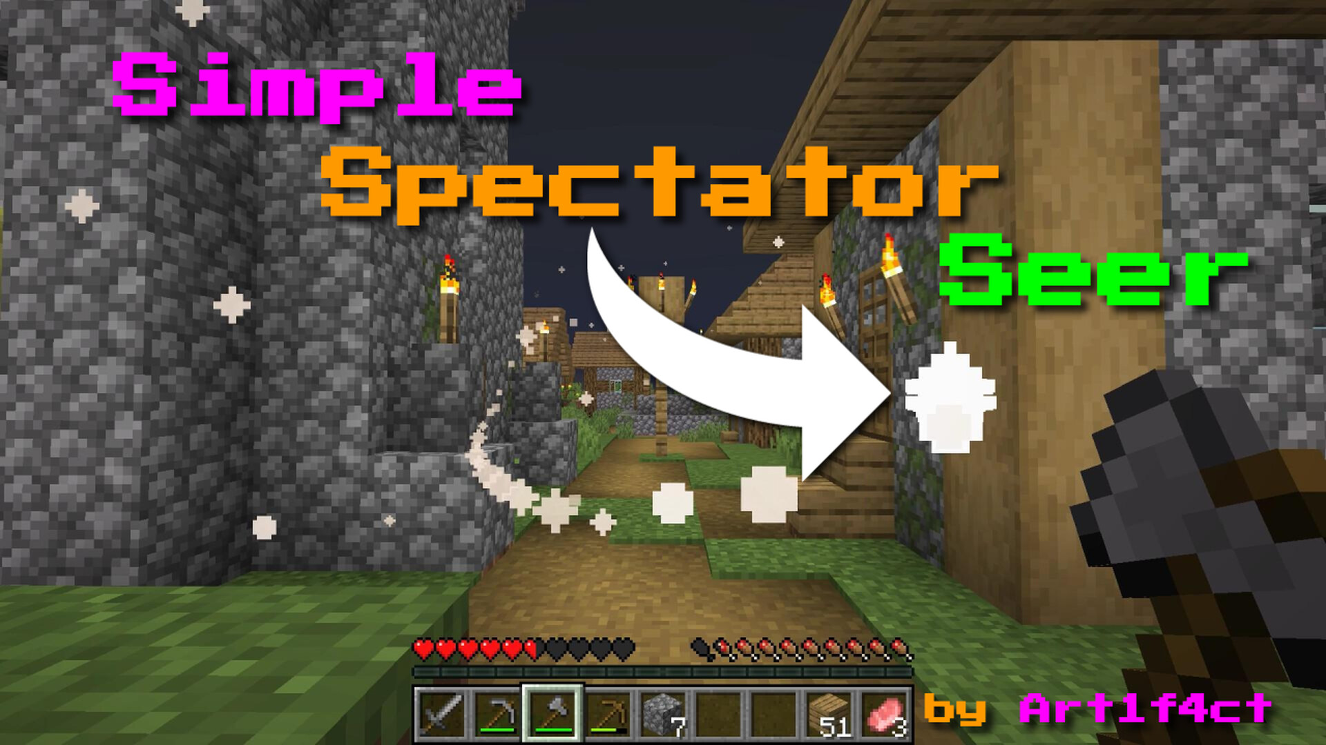 Art's Simple Spectator Seer Minecraft Data Pack