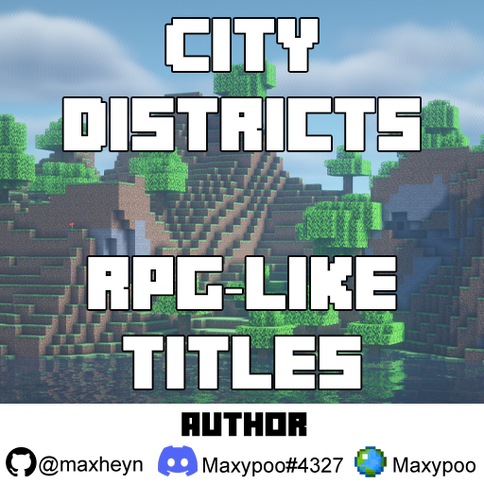 City Districts - RPG-Like Titles Minecraft Data Pack