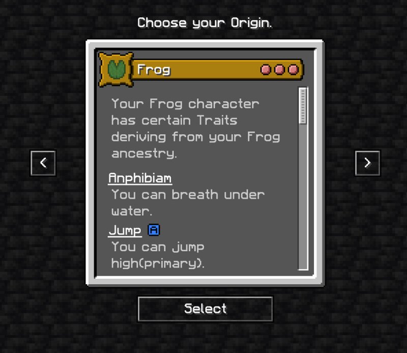 Frog Origin Minecraft Data Pack