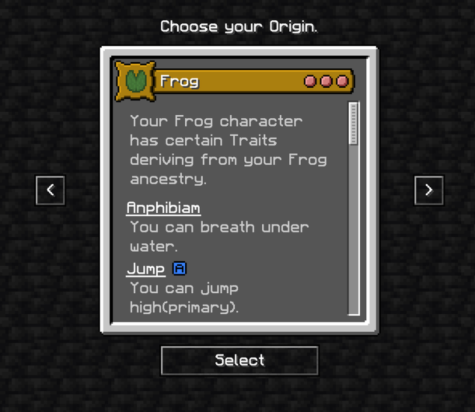 Frog Origin Minecraft Data Pack