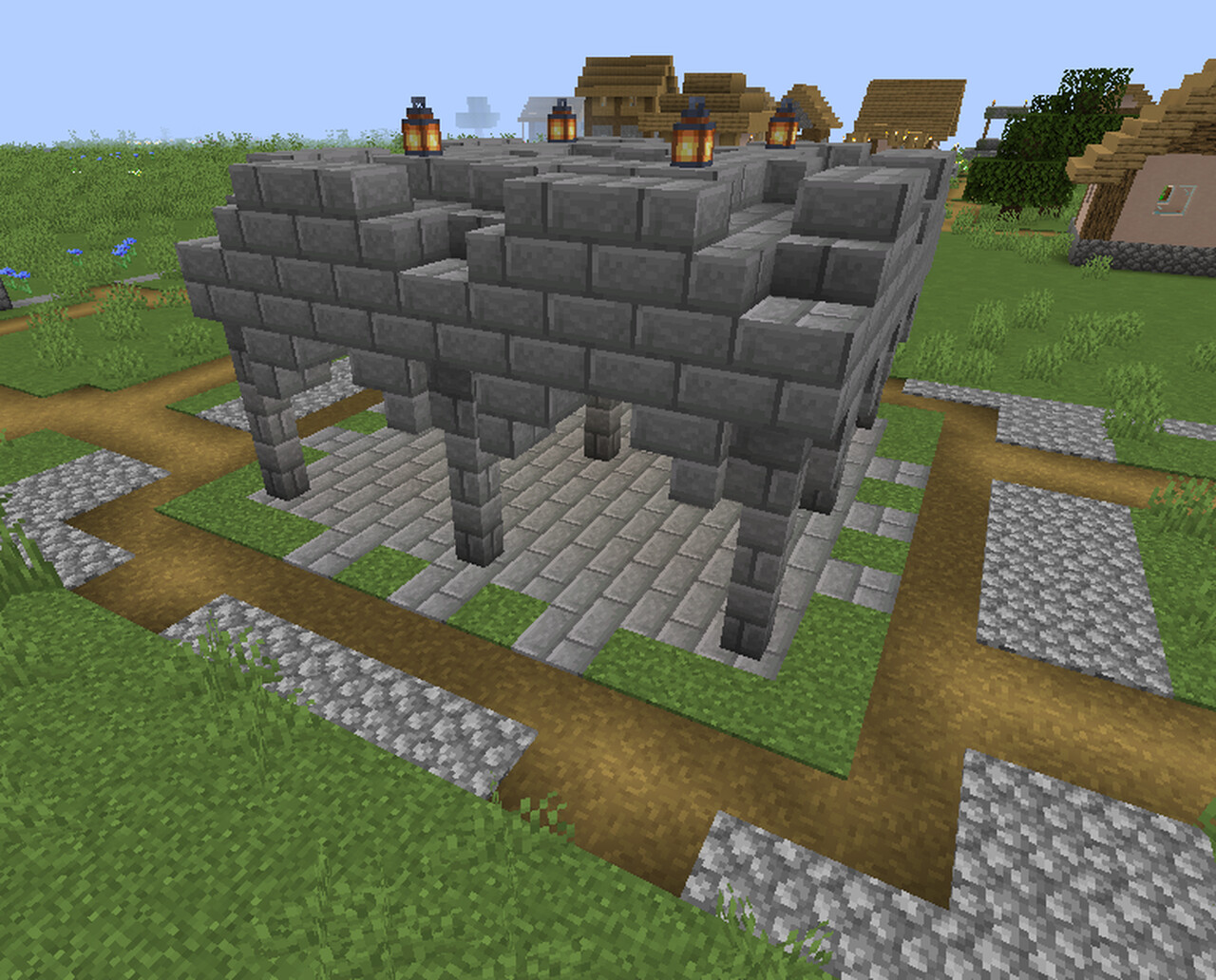 Castle Expansion for New in Town Datapack Minecraft Data Pack