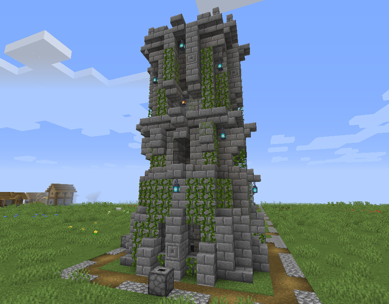 Castle Expansion for New in Town Datapack Minecraft Data Pack