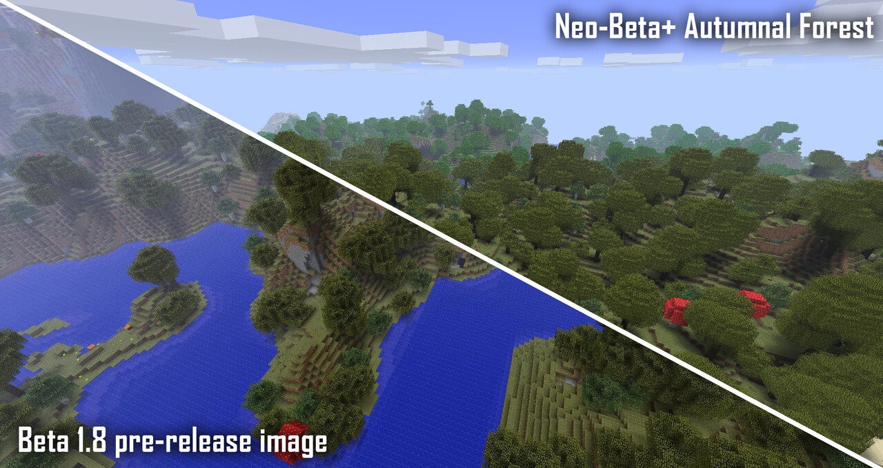 Neo-Beta Plus: Beta 1.7.3-style terrain, with modern structures, blocks ...