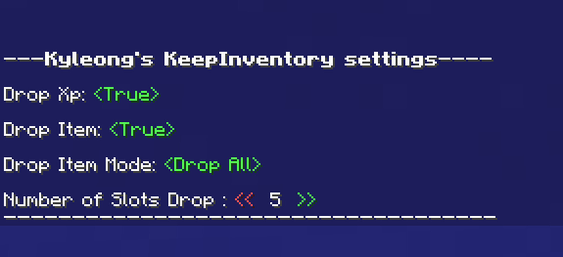 [Kyleong's KeepInventory] Control your amount of items drop! Minecraft Data Pack