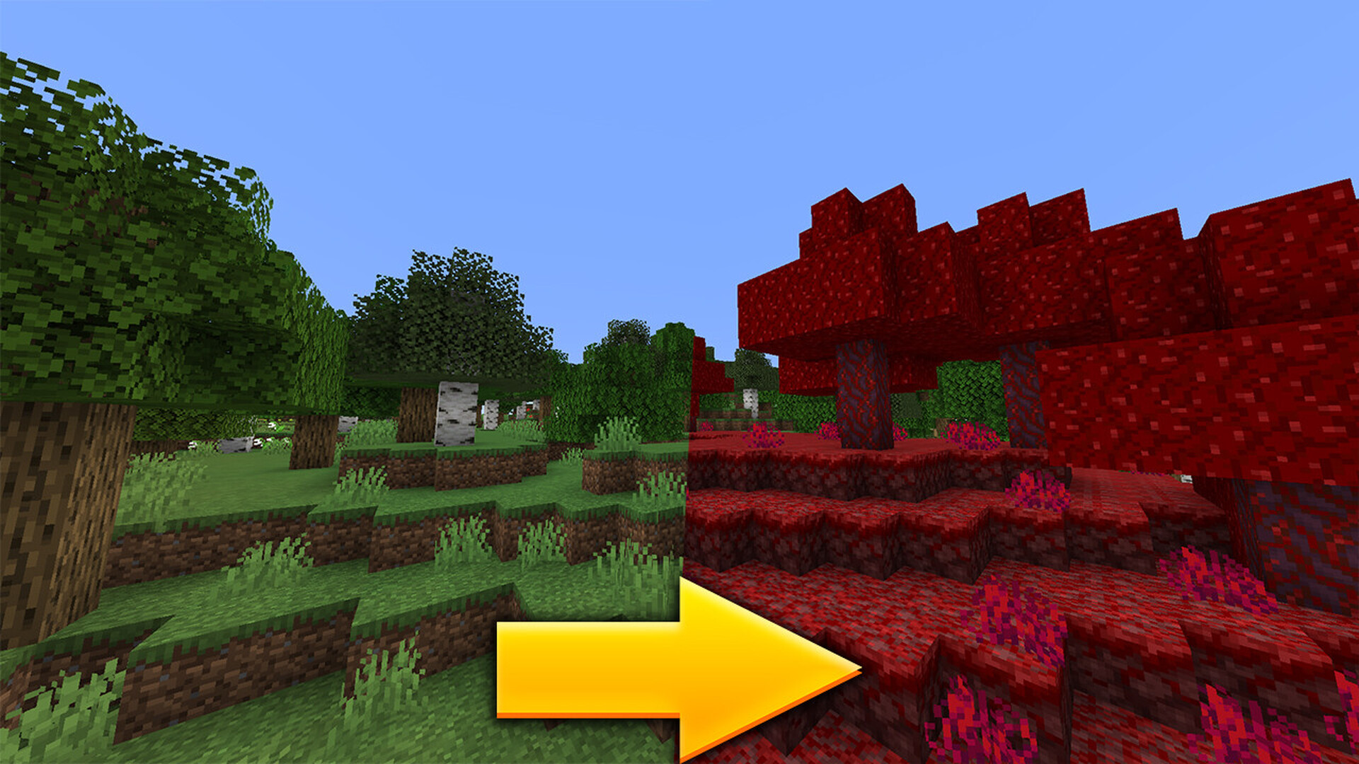 Overworld to NETHER Minecraft Data Pack