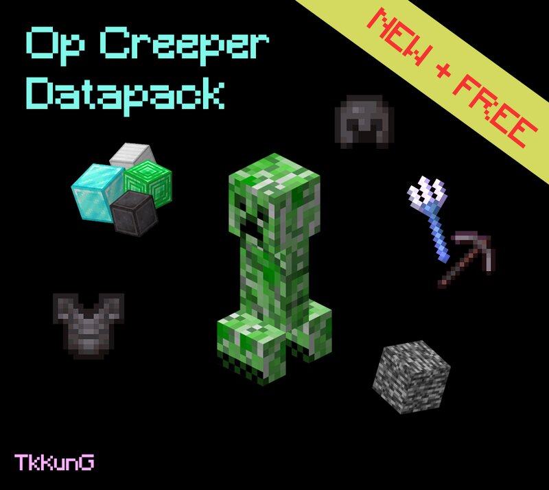 Op Creeper (Discontinued) Minecraft Data Pack