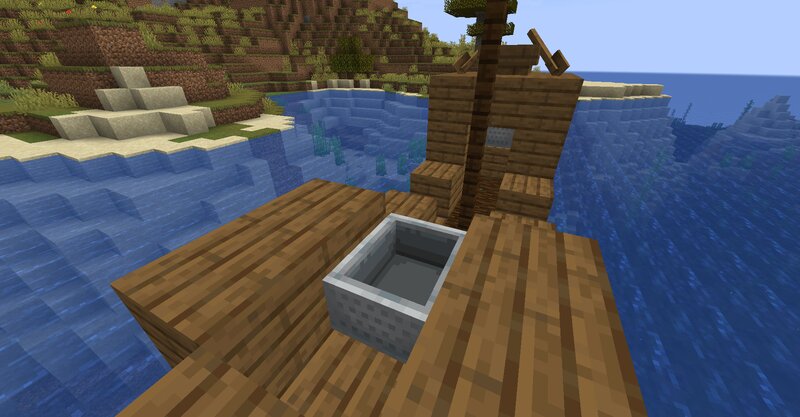 Working sailboat Minecraft Data Pack