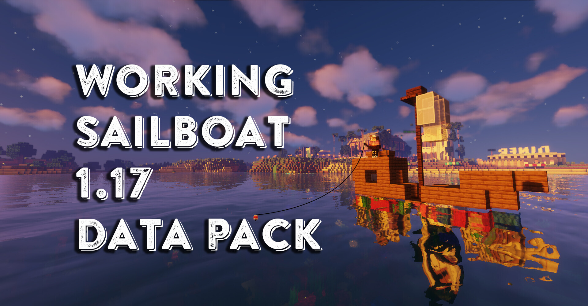 Working sailboat Minecraft Data Pack