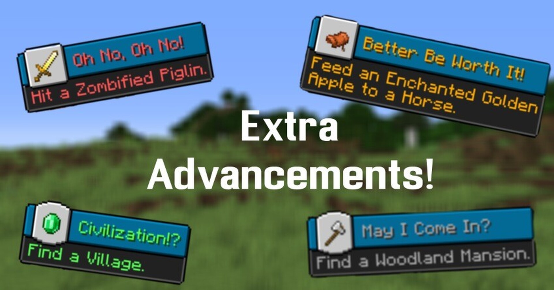 Custom Advancements - Extra Advancements! Minecraft Data Pack