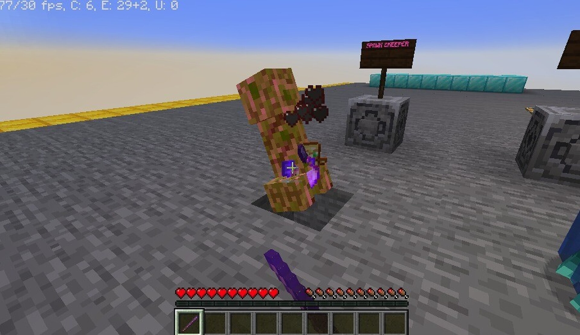 Minecraft , but dirt and creeper drops OP loot Minecraft Data Pack