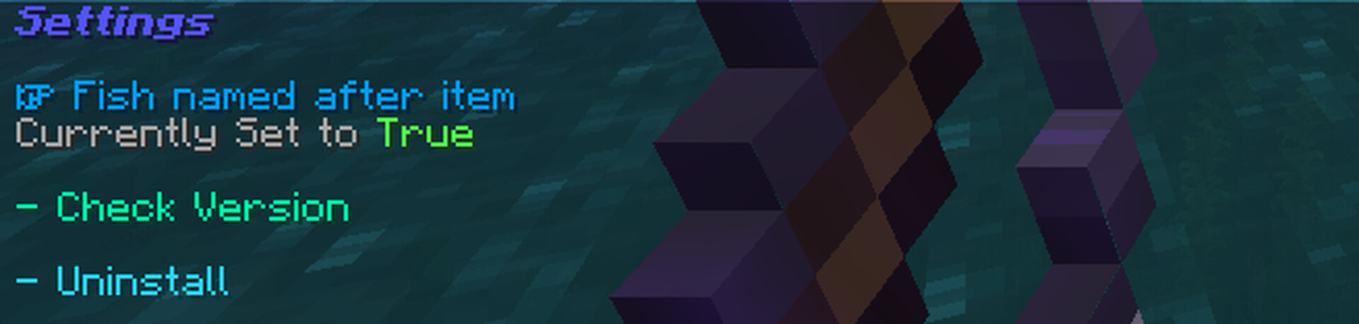 Catch & Release [alive fish from fishing!] Minecraft Data Pack