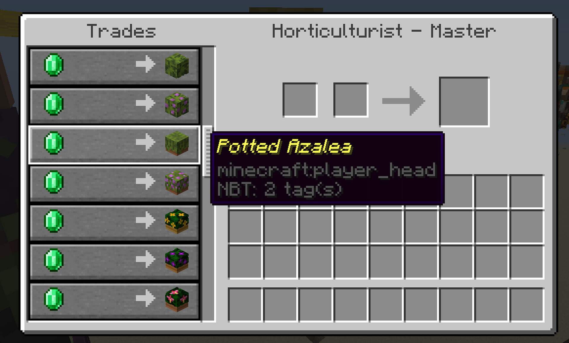 Miniblock Traders - Bite-Sized Decoration Minecraft Data Pack