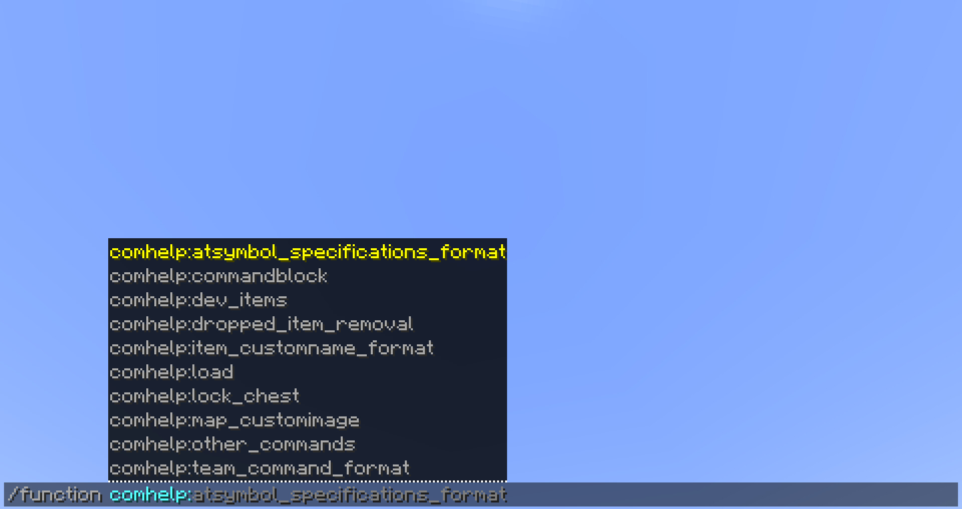 Mc Command Helper Beta 1.0 Minecraft Data Pack