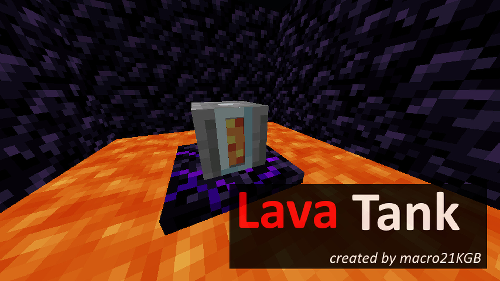 Lava tank Minecraft Data Pack