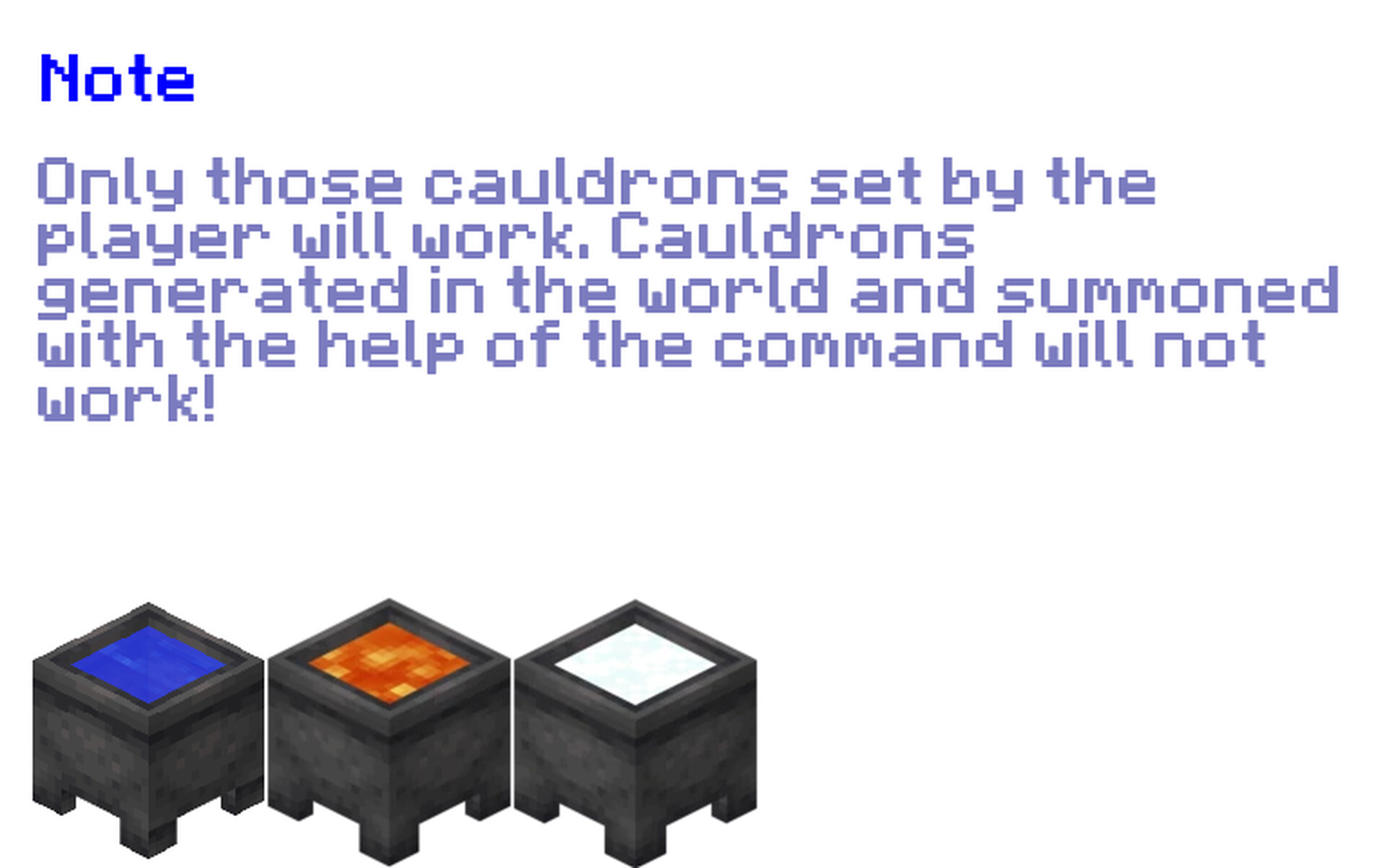 Cauldron Upgrade Minecraft Data Pack