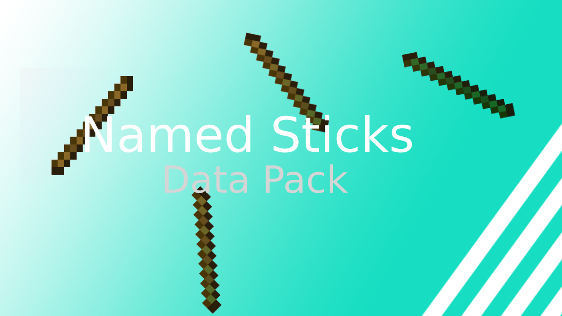 Named Sticks DataPack Minecraft Data Pack