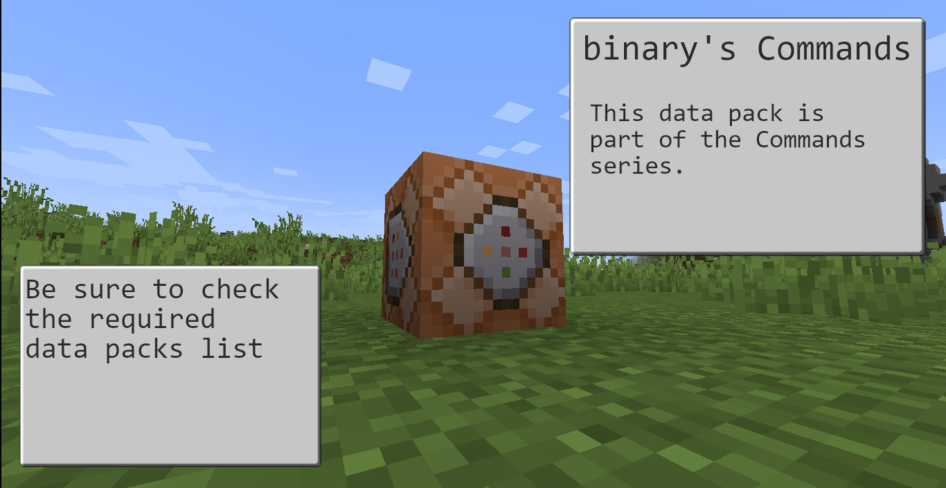 Light | Part of the Commands Series Minecraft Data Pack