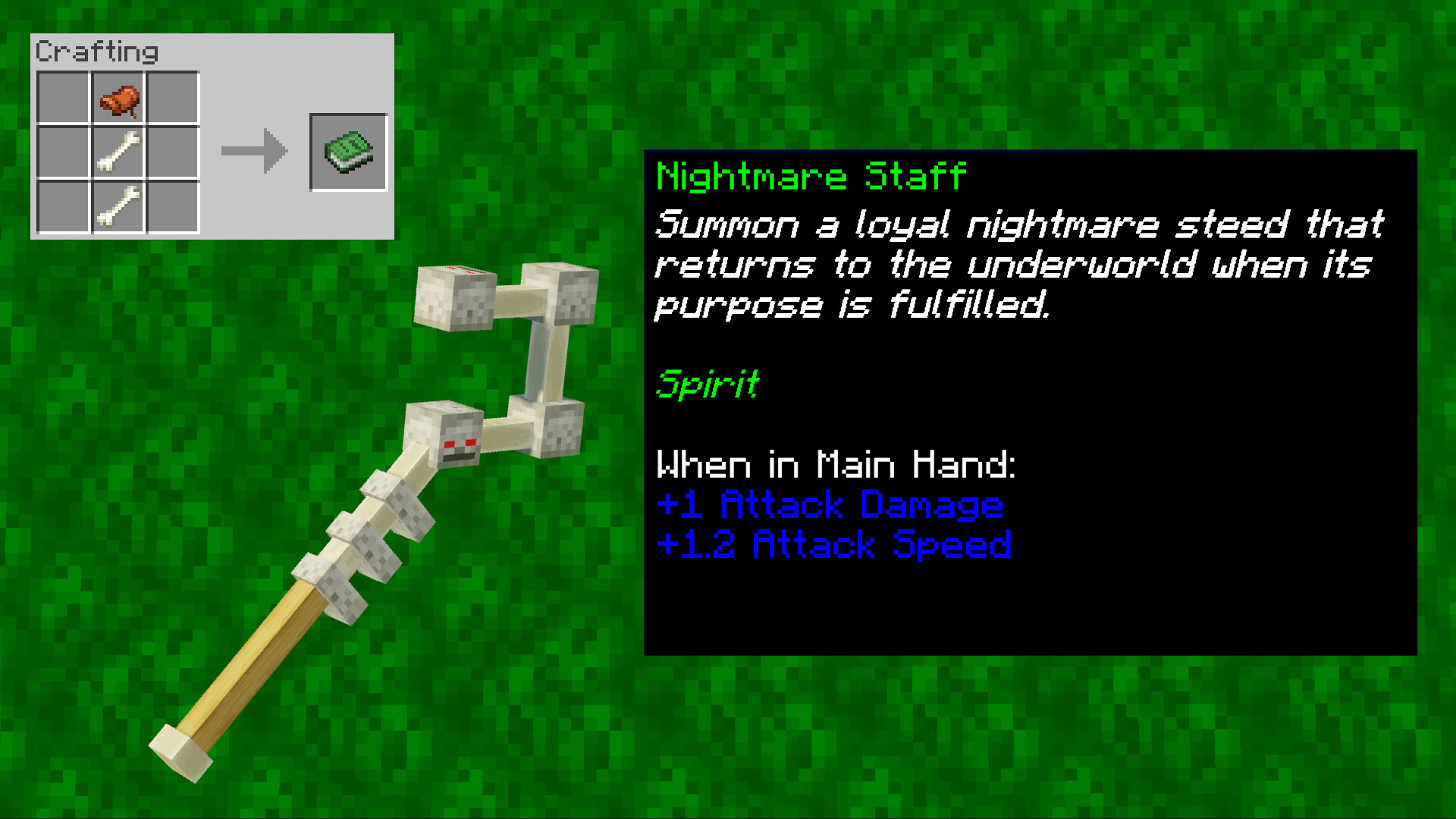 Spooky Spirit Staffs! [6 New Items] Minecraft Data Pack
