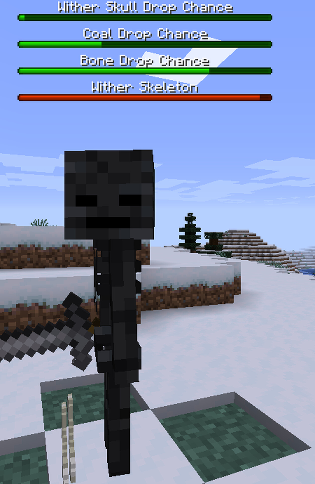 Mob Health Bar + Loot Drop Overview Minecraft Data Pack