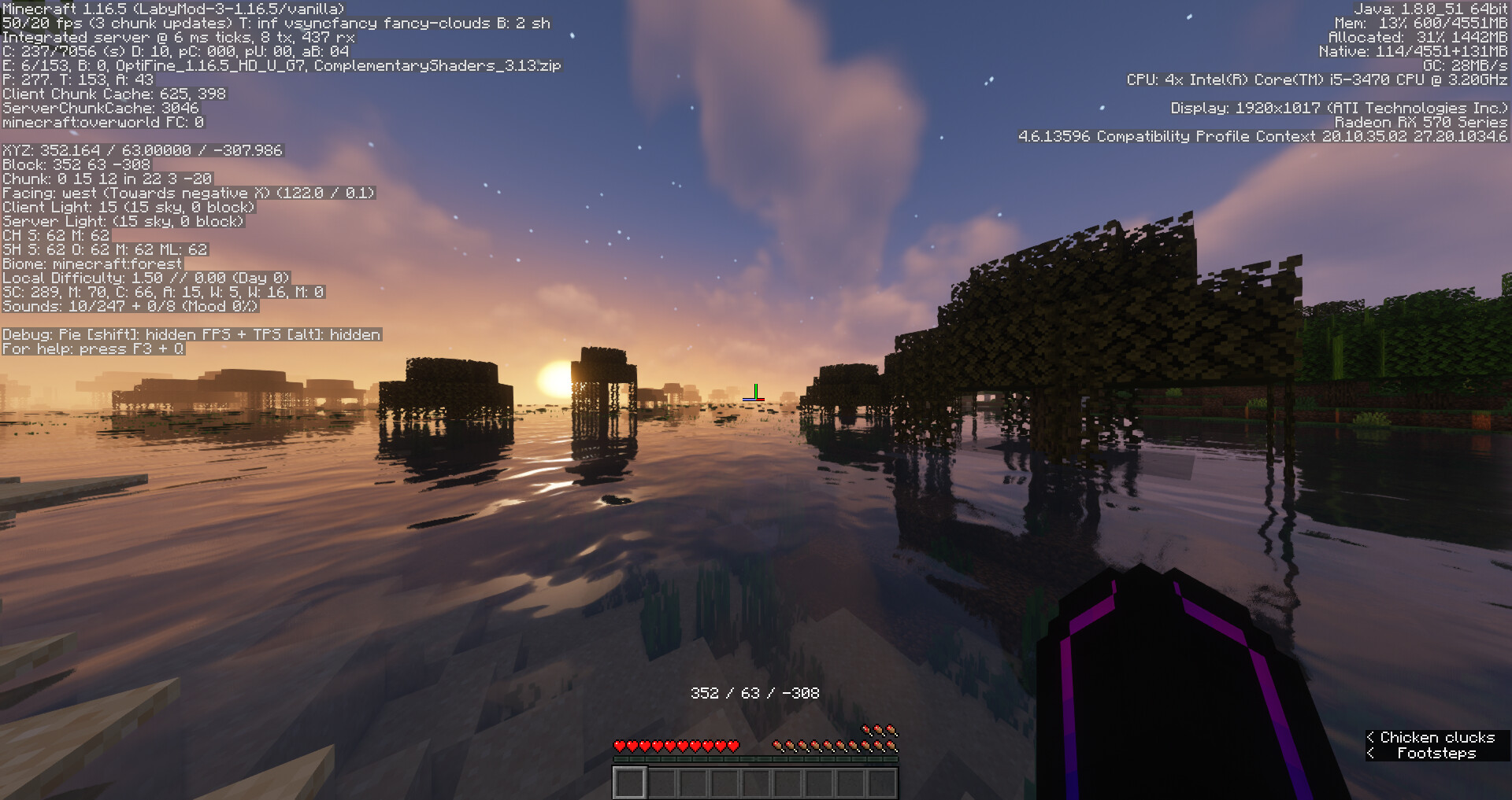 Coordinates Minecraft Data Pack