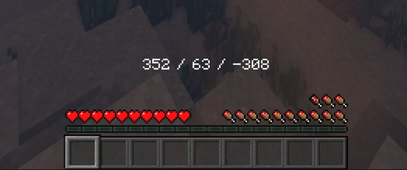 Coordinates Minecraft Data Pack