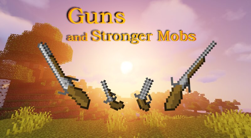 Guns and Stronger Mobs Minecraft Data Pack