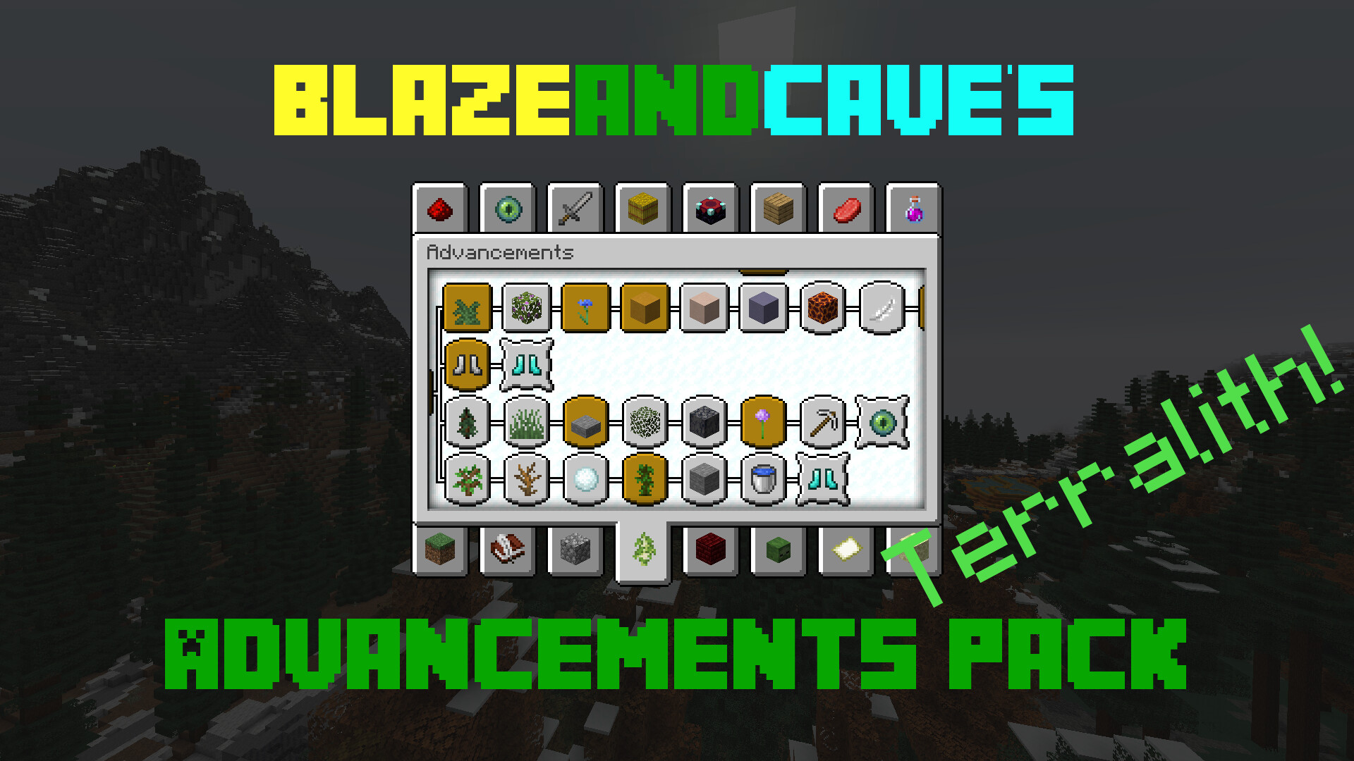 BlazeandCave's Advancements Pack Terralith version (+Nullscape and ...