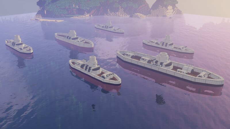 BattleShips 3: Old Warship Minecraft Data Pack