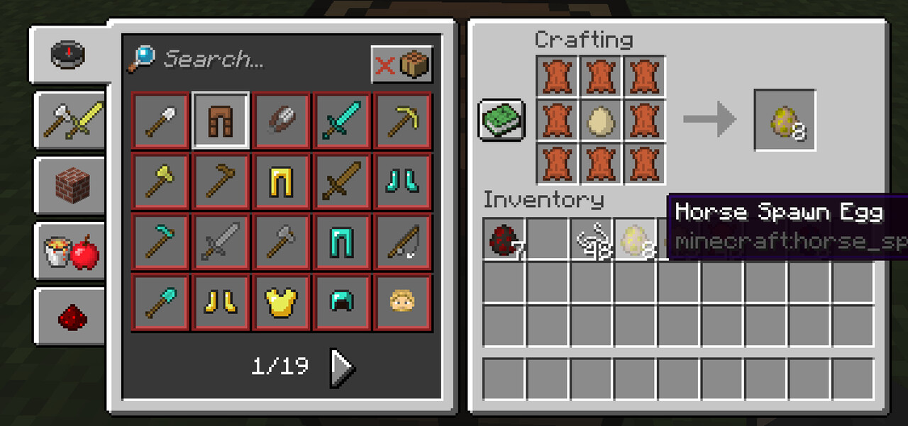 Craftable Spawn Eggs & More 1.16+ Minecraft Data Pack