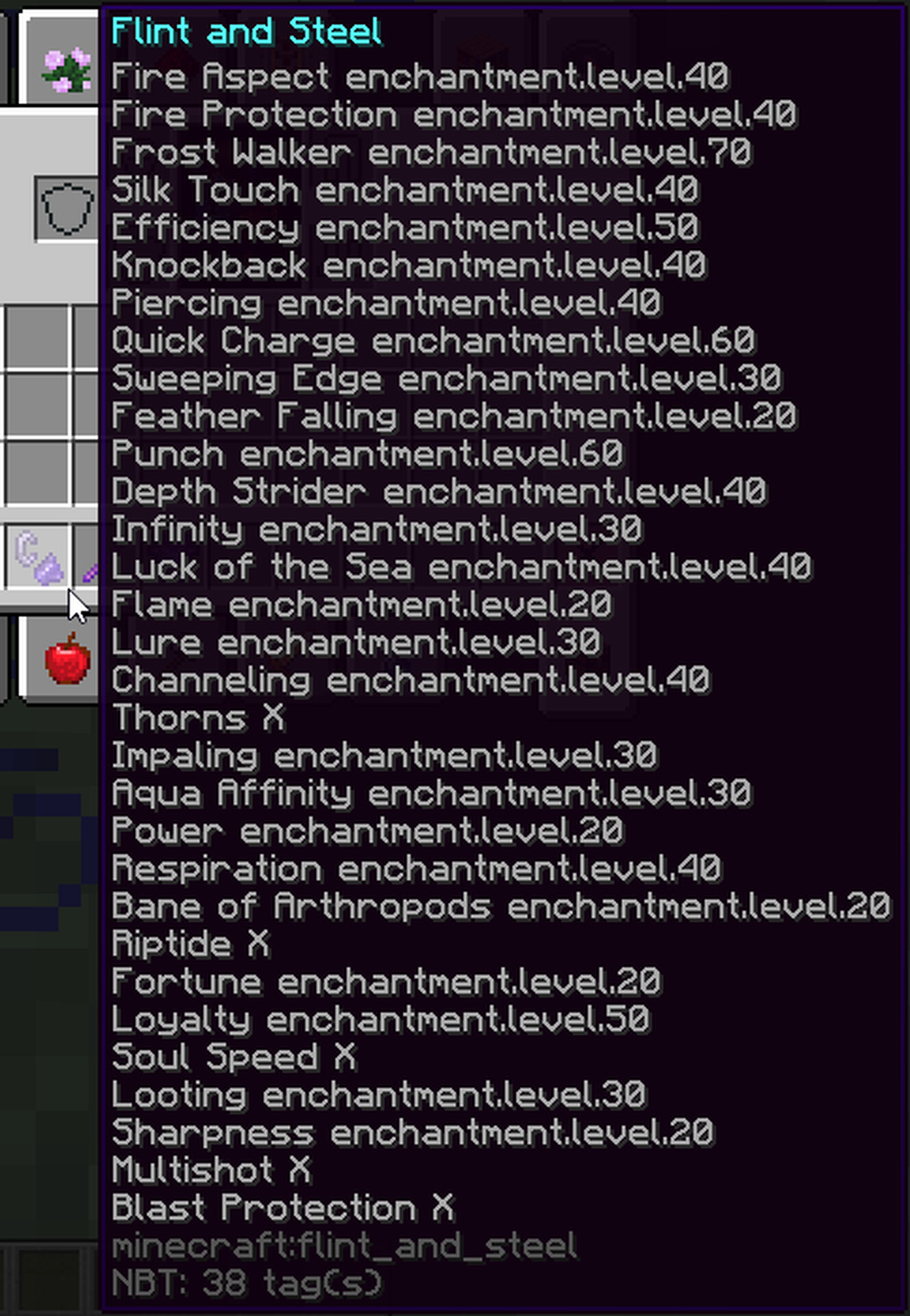 Crafting OP Enchantments Minecraft Data Pack