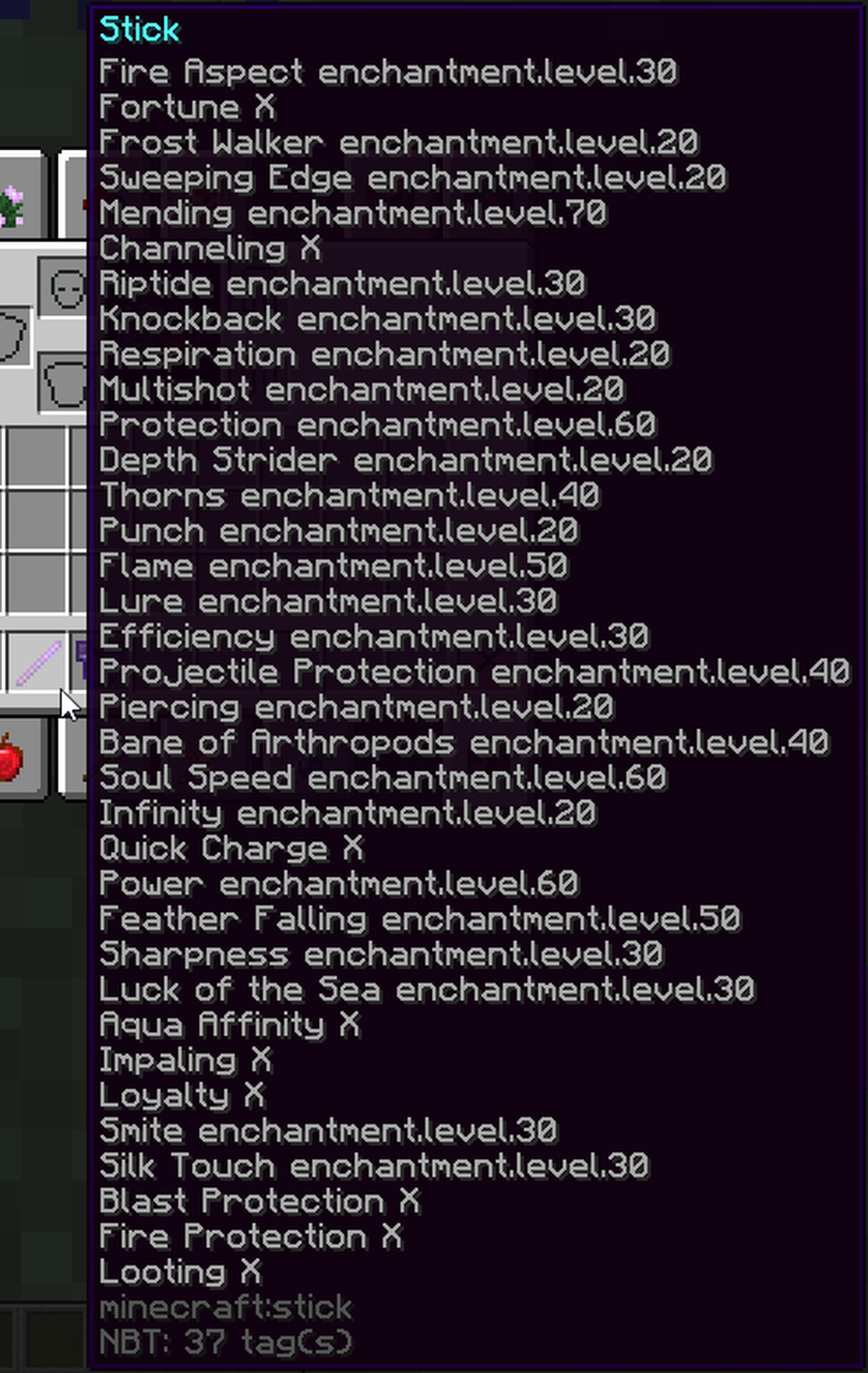 Crafting OP Enchantments Minecraft Data Pack