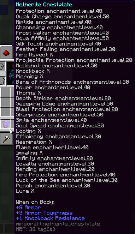 Crafting OP Enchantments Minecraft Data Pack