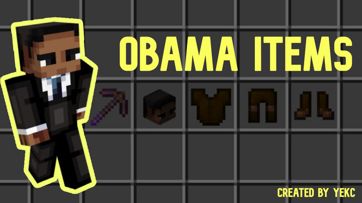 Obama Items Minecraft Data Pack