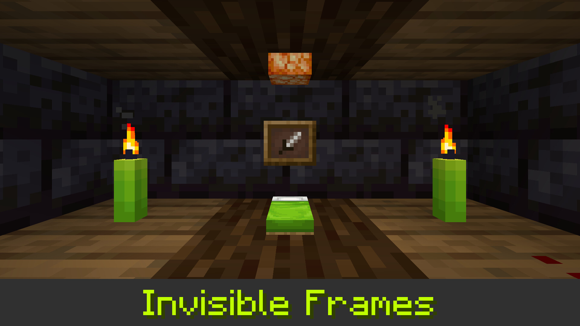 Invisible Frames Minecraft Data Pack