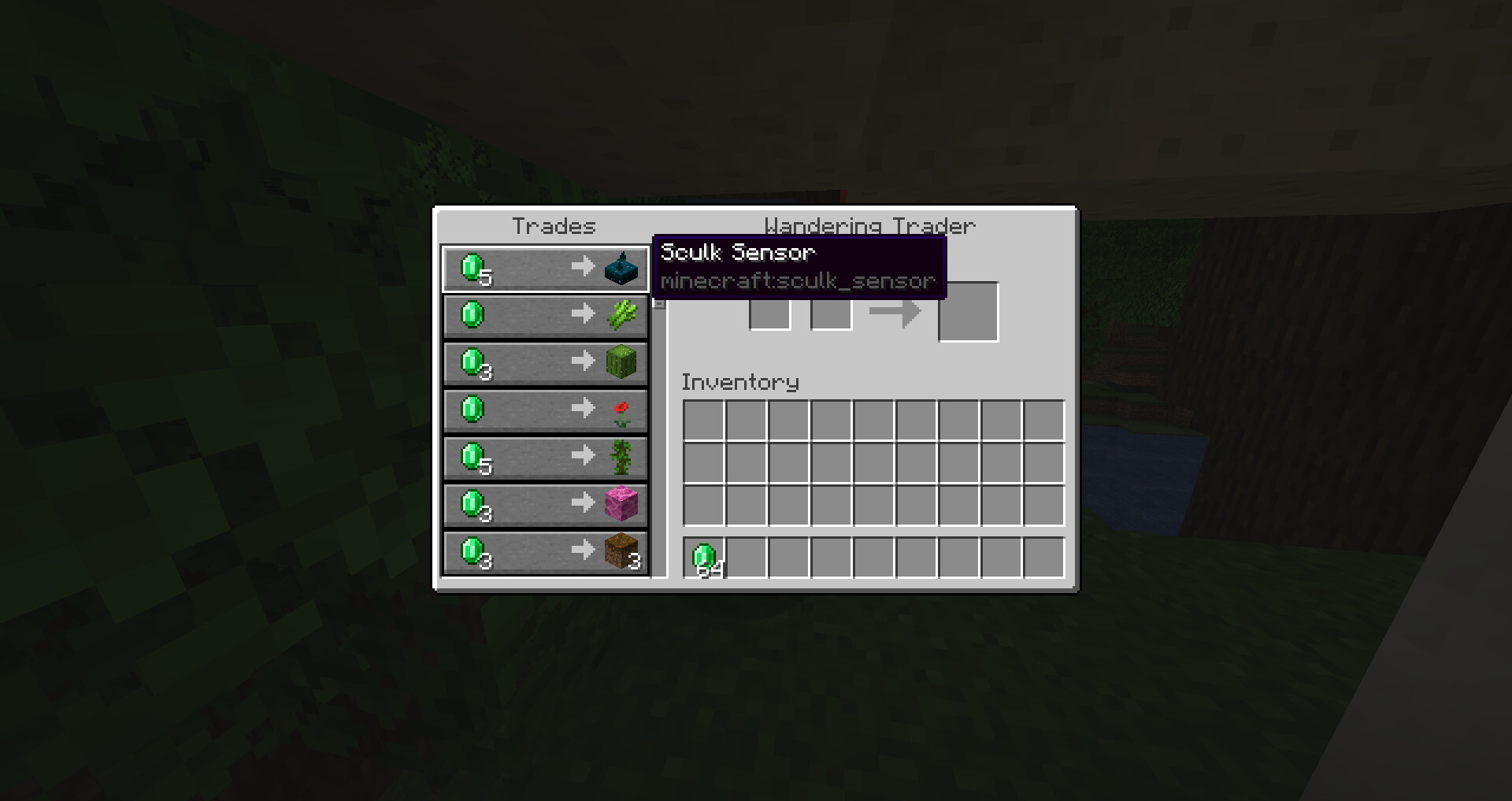 Sculk Sensor Trader Minecraft Data Pack