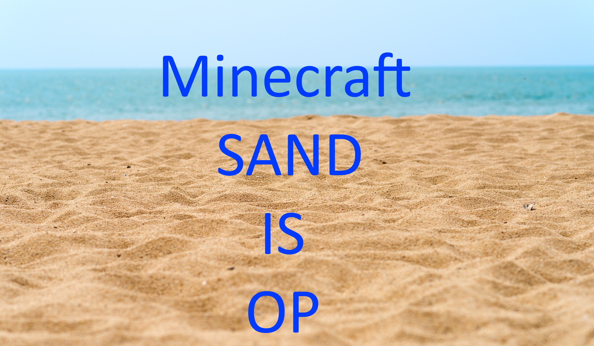 Minecraft But Sand Is OP Minecraft Data Pack
