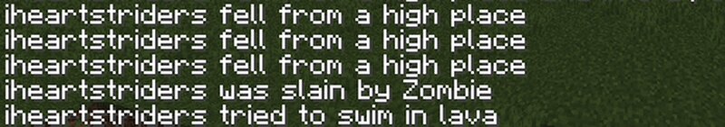 Extra Death Messages Minecraft Data Pack