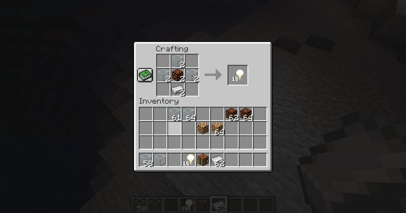 craftable lights 1.17 Minecraft Data Pack